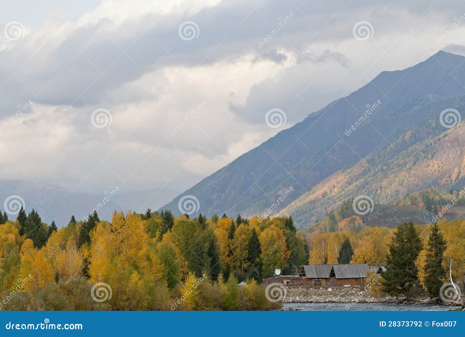 Tuwa people cabin stock photo. Image of kanas, fence - 28373792