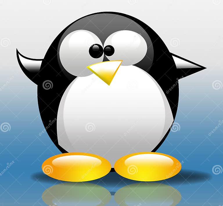 Tux Illustration stock illustration. Illustration of linux - 7495412