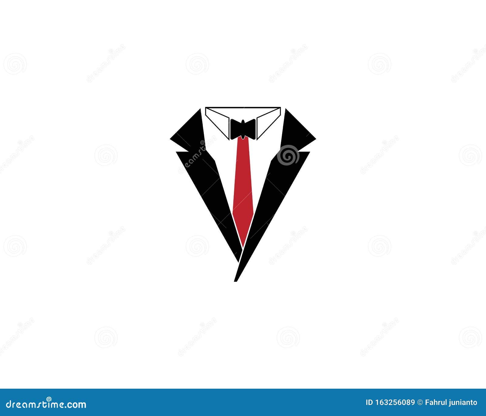 Tuxedo Man Logo Design Vector Illustration Stock Vector - Illustration ...