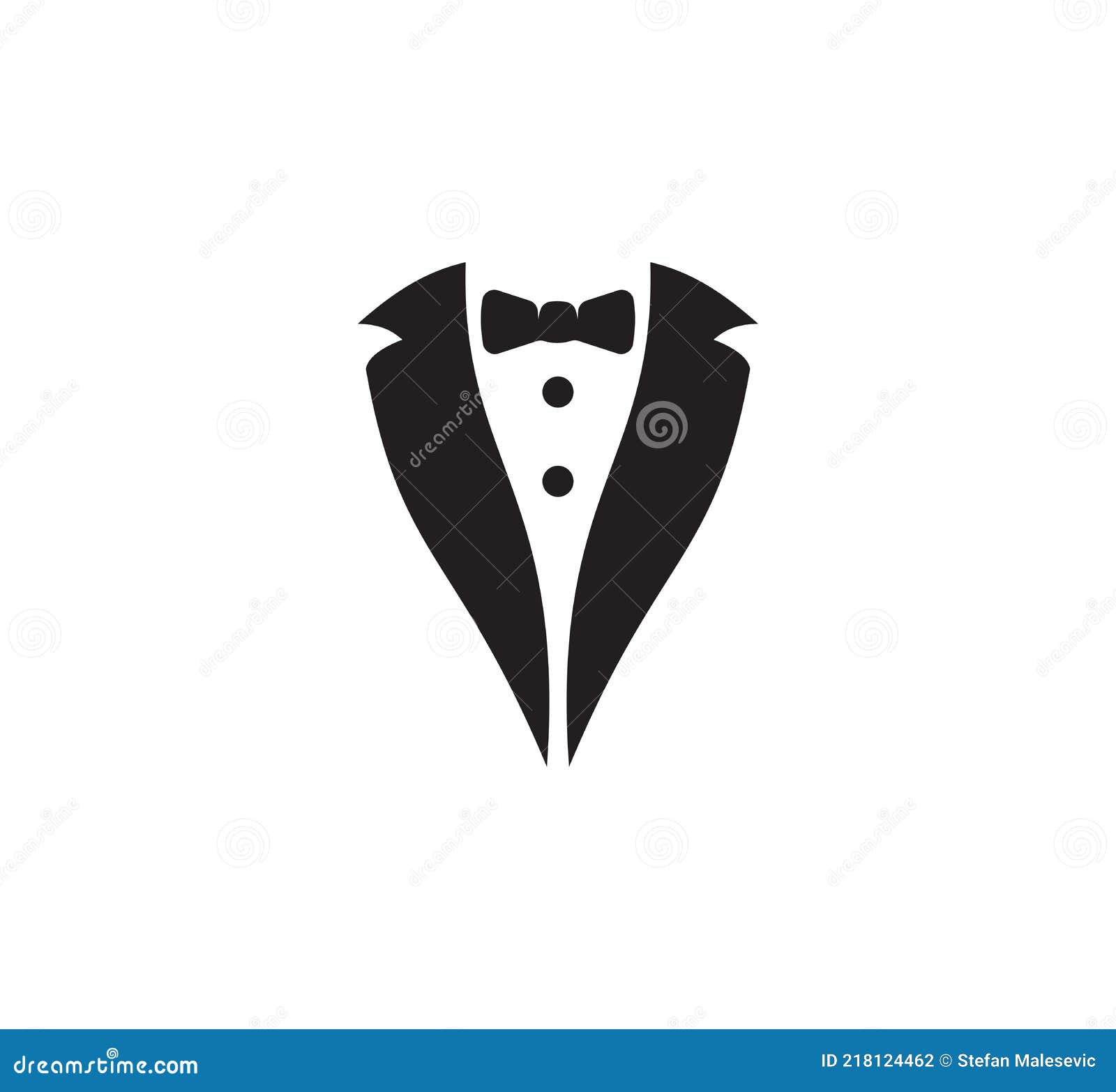 Tuxedo sign stock vector. Illustration of rich, butler - 218124462