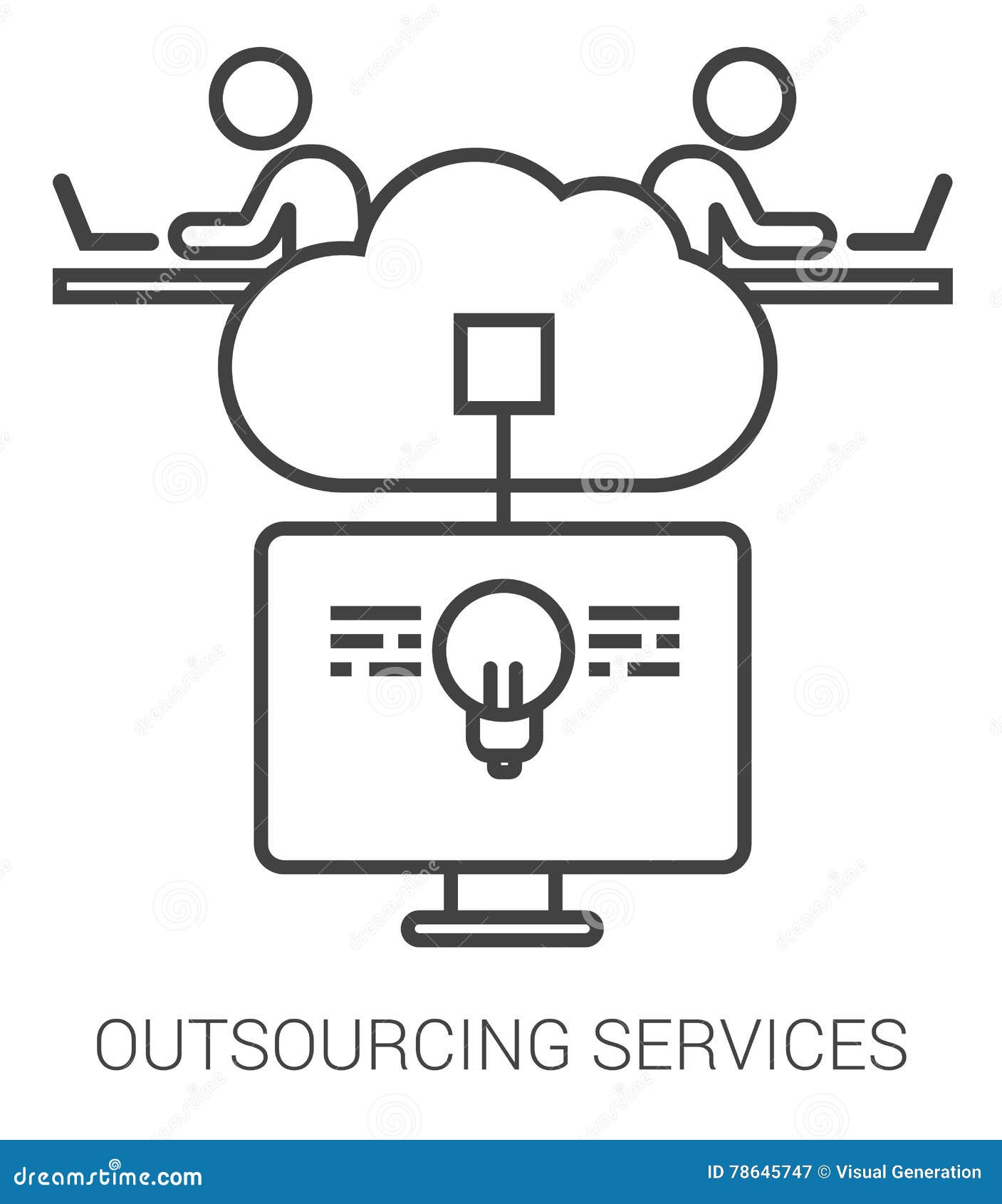 Tuyau De Service D'externalisation Infographic Illustration de Vecteur ...