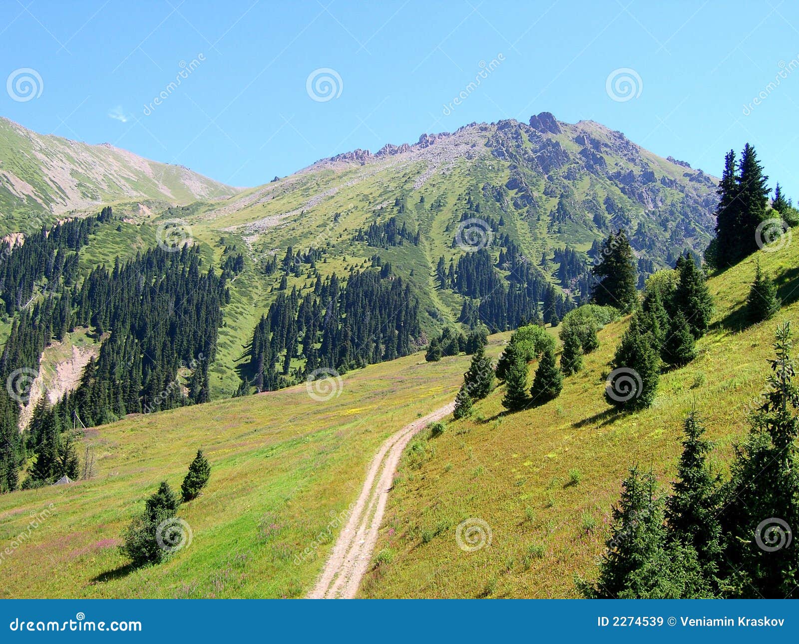 Tuyuk-su mountains_02 stock image. Image of sport, peak - 2274539
