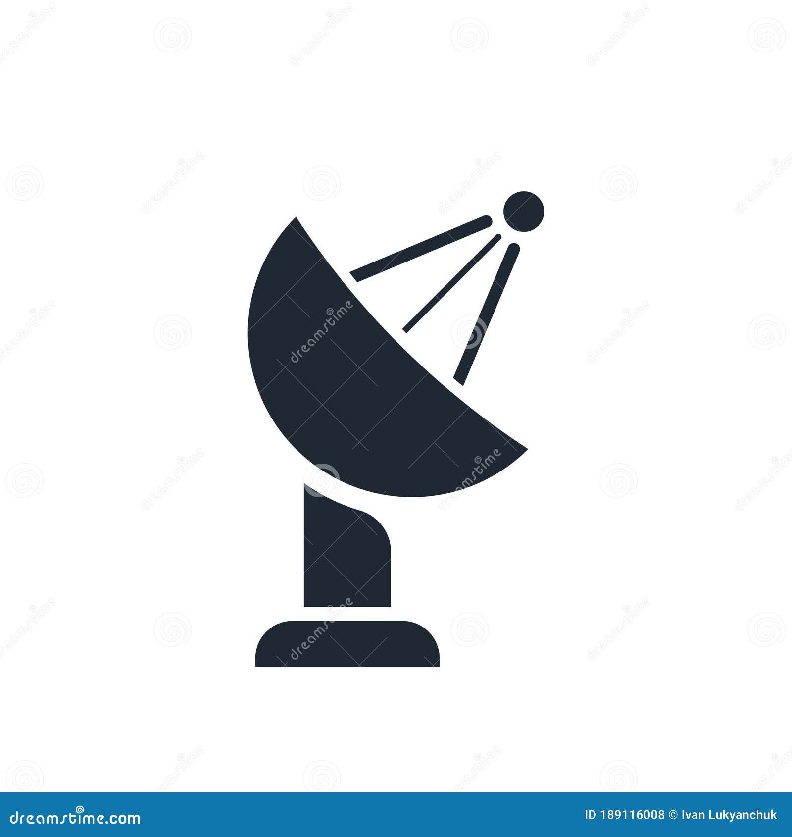TV antenna icon stock vector. Illustration of cell, phone - 189116008