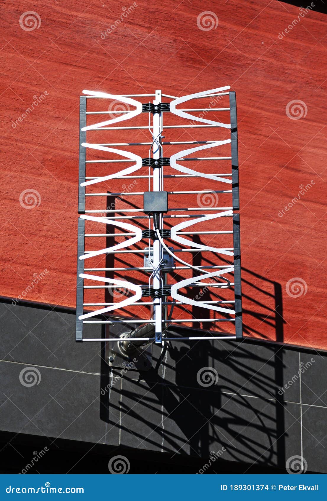 TV Antenna On Brick Chimney Royalty-Free Stock Photography ...