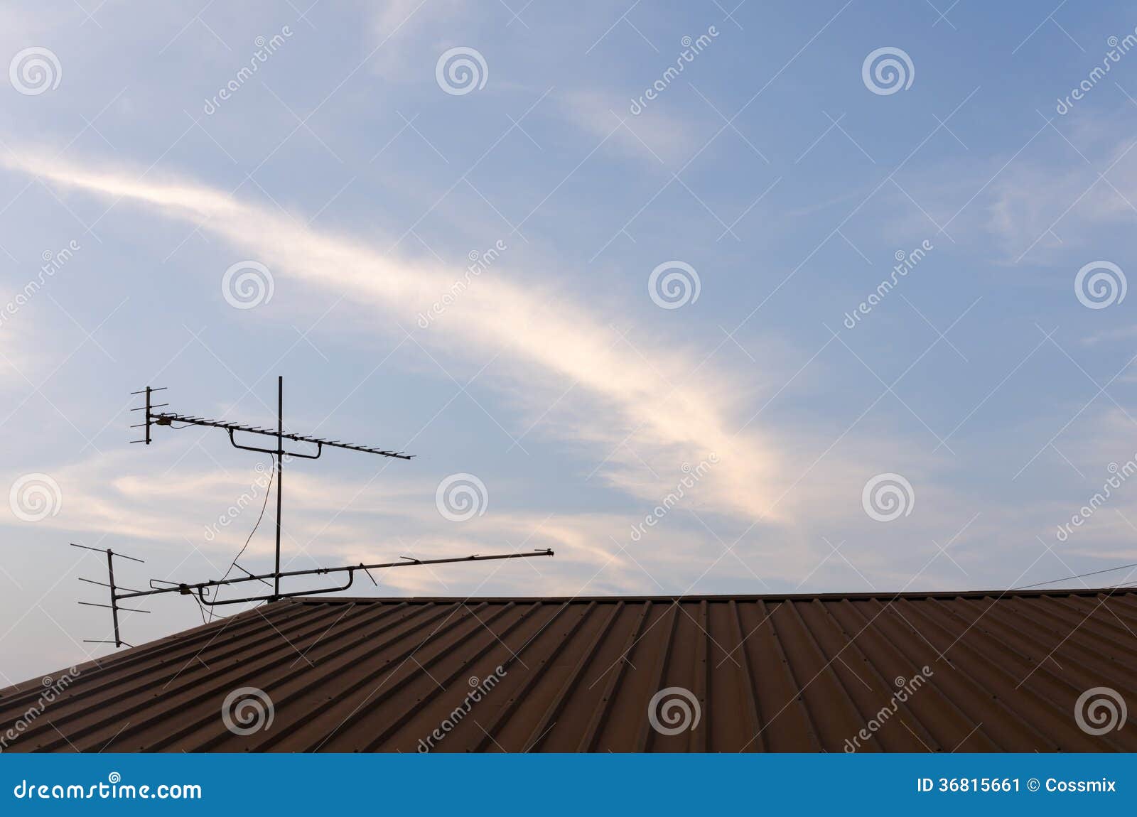 TV antenna stock image. Image of technology, satellite - 36815661