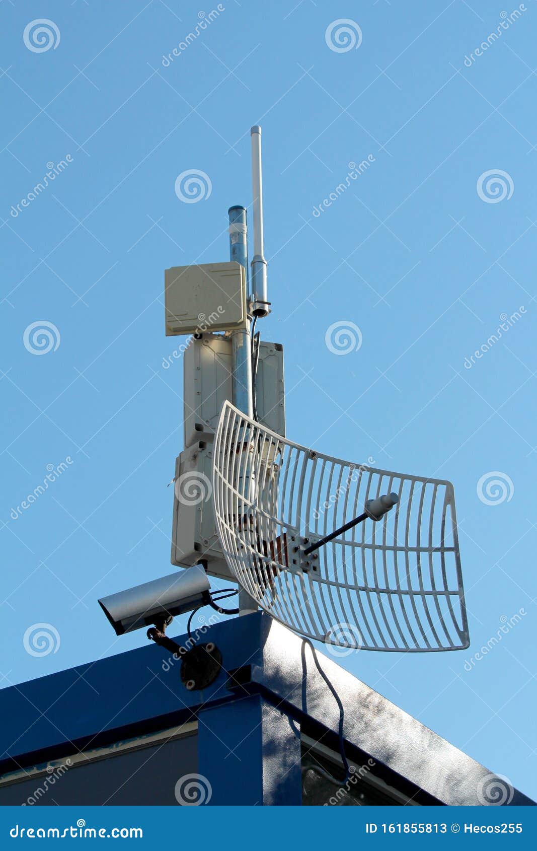 TV Antennas with Transmitters and Closed Circuit TV CCTV Security ...