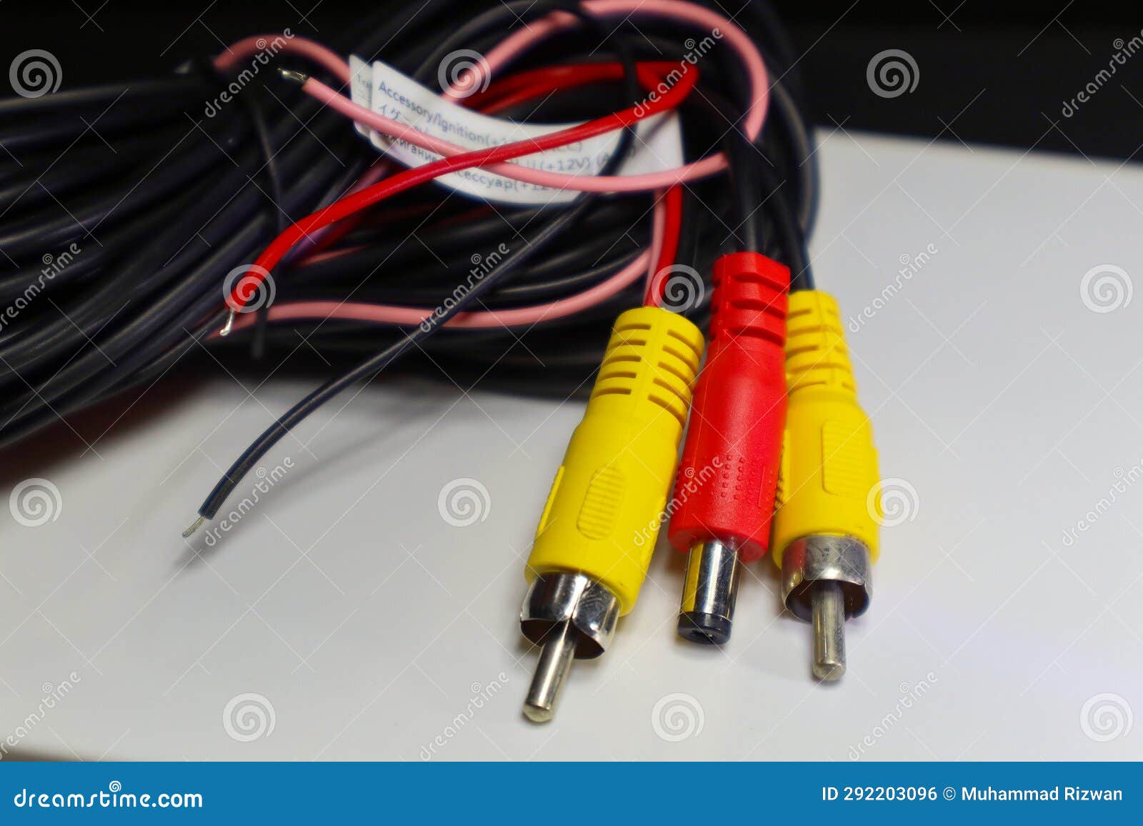 TV Audio Video Cable Connector Stock Photo - Image of plug ...