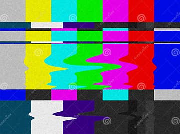 TV bars signal error. stock illustration. Illustration of lines - 10346020