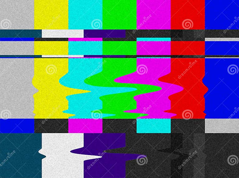 TV bars signal error. stock illustration. Illustration of lines - 10346020