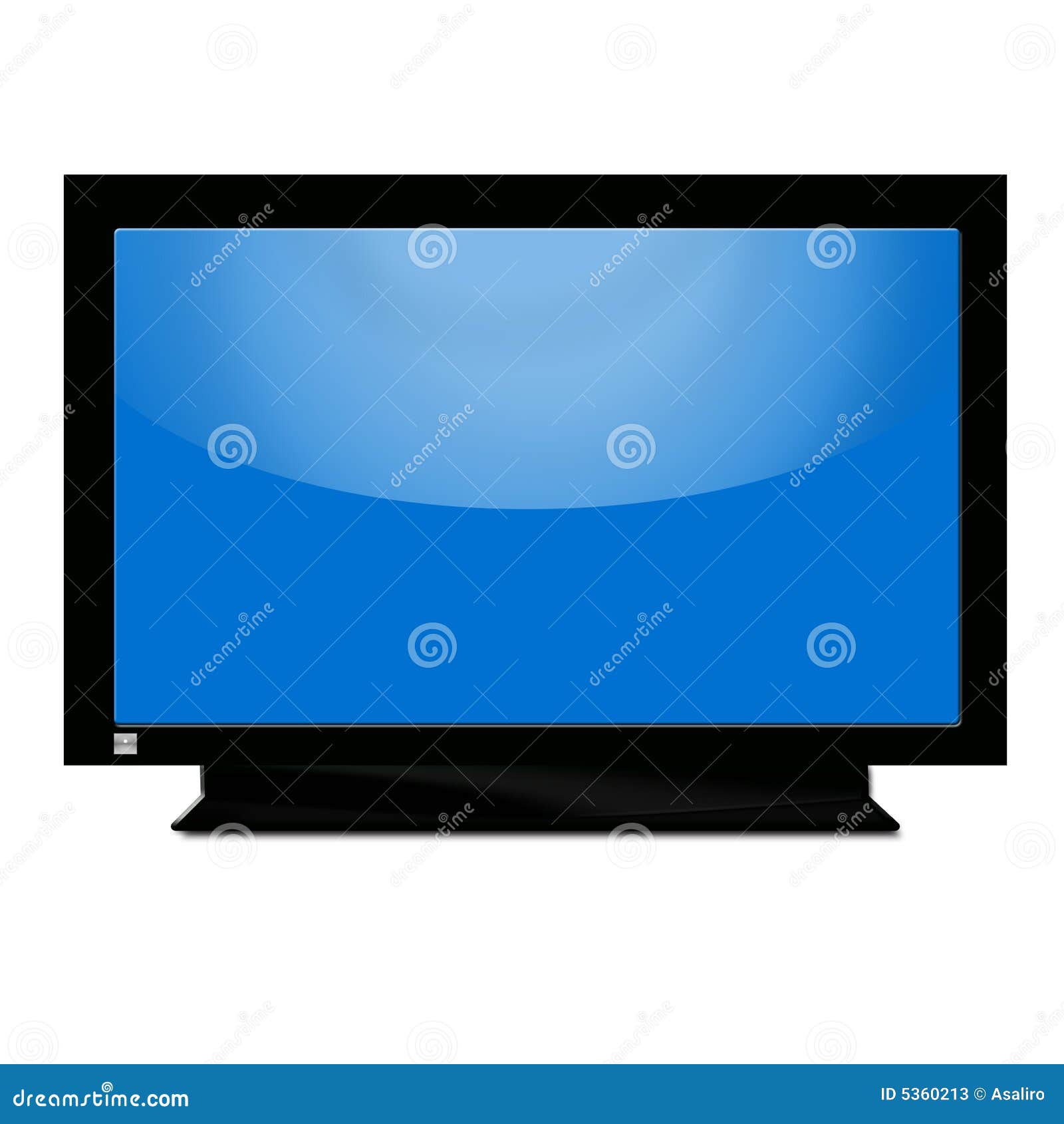 TV Blue stock illustration. Illustration of television - 5360213