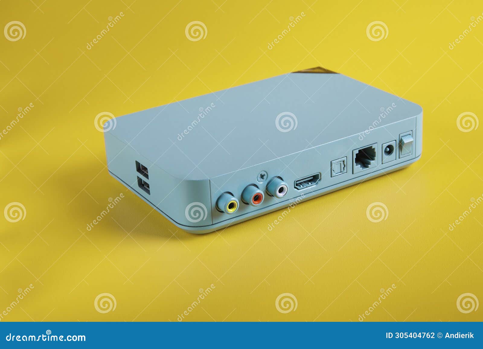 A light blue tv box stock photo. Image of adapter, adaptor - 305404762