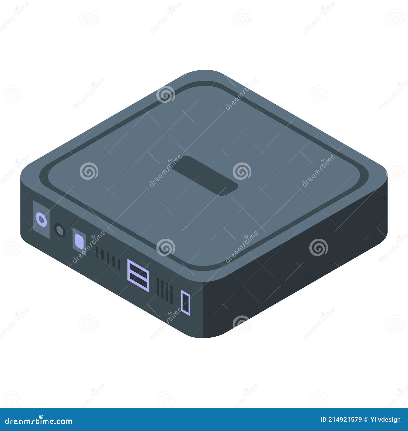 Tv Box Icon, Isometric Style Stock Vector - Illustration of design ...