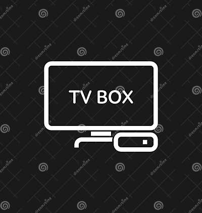 TV box / IPTV icon. stock vector. Illustration of entertainment - 92221229