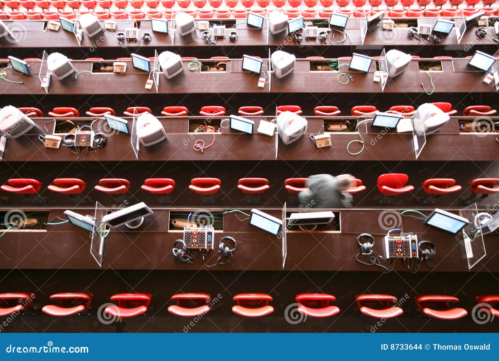 Tv boxes stock photo. Image of reporter, football, commentary - 8733644