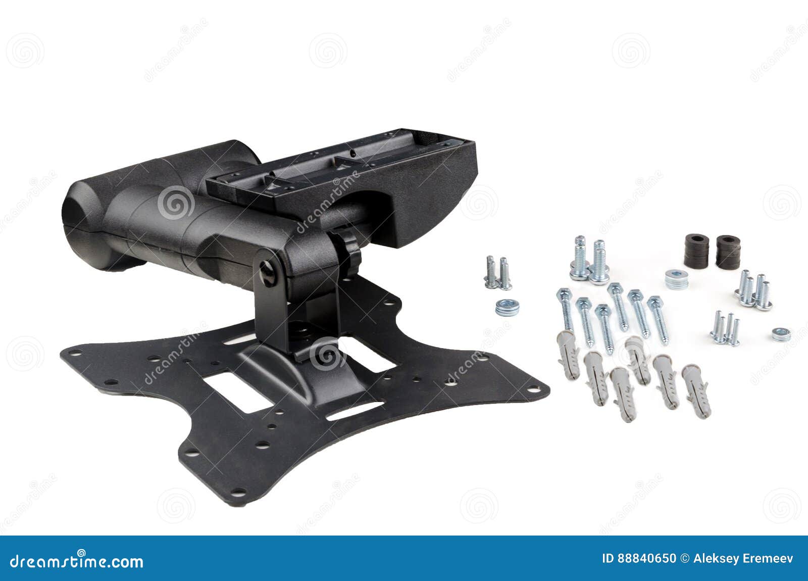 TV bracket LED display stock photo. Image of home, fasteners - 88840650