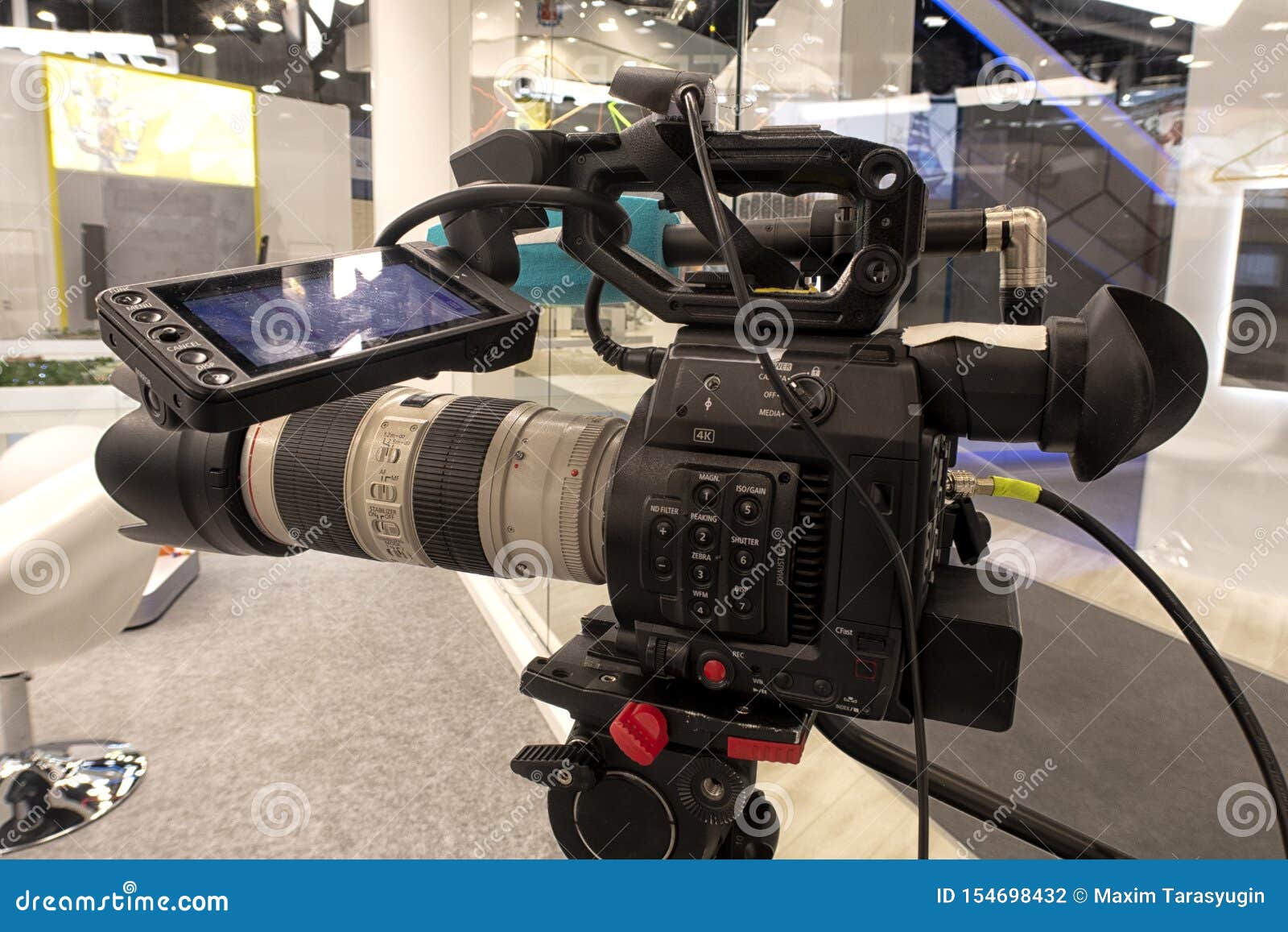 TV Broadcast of the Event from the TV Studio. Stock Photo - Image of ...