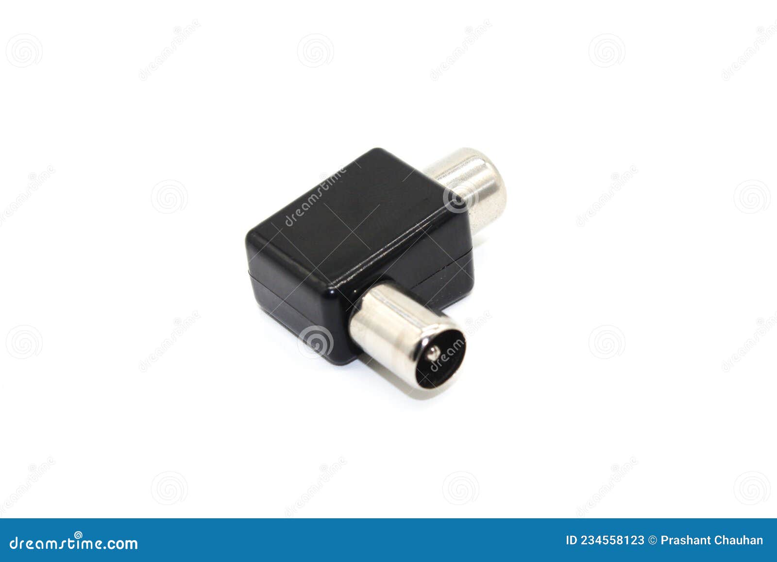 Tv Cable Pin Isolated on White Background with Selective Focus , Stock ...