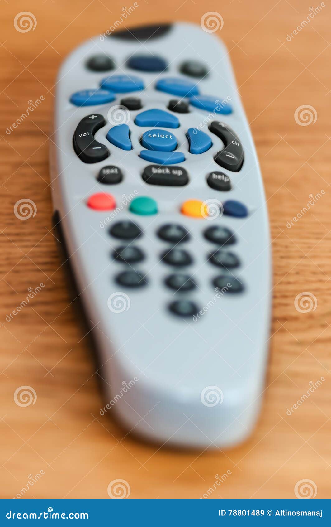 Tv Cable Remote Control Equipment Technology on the Table Single One ...