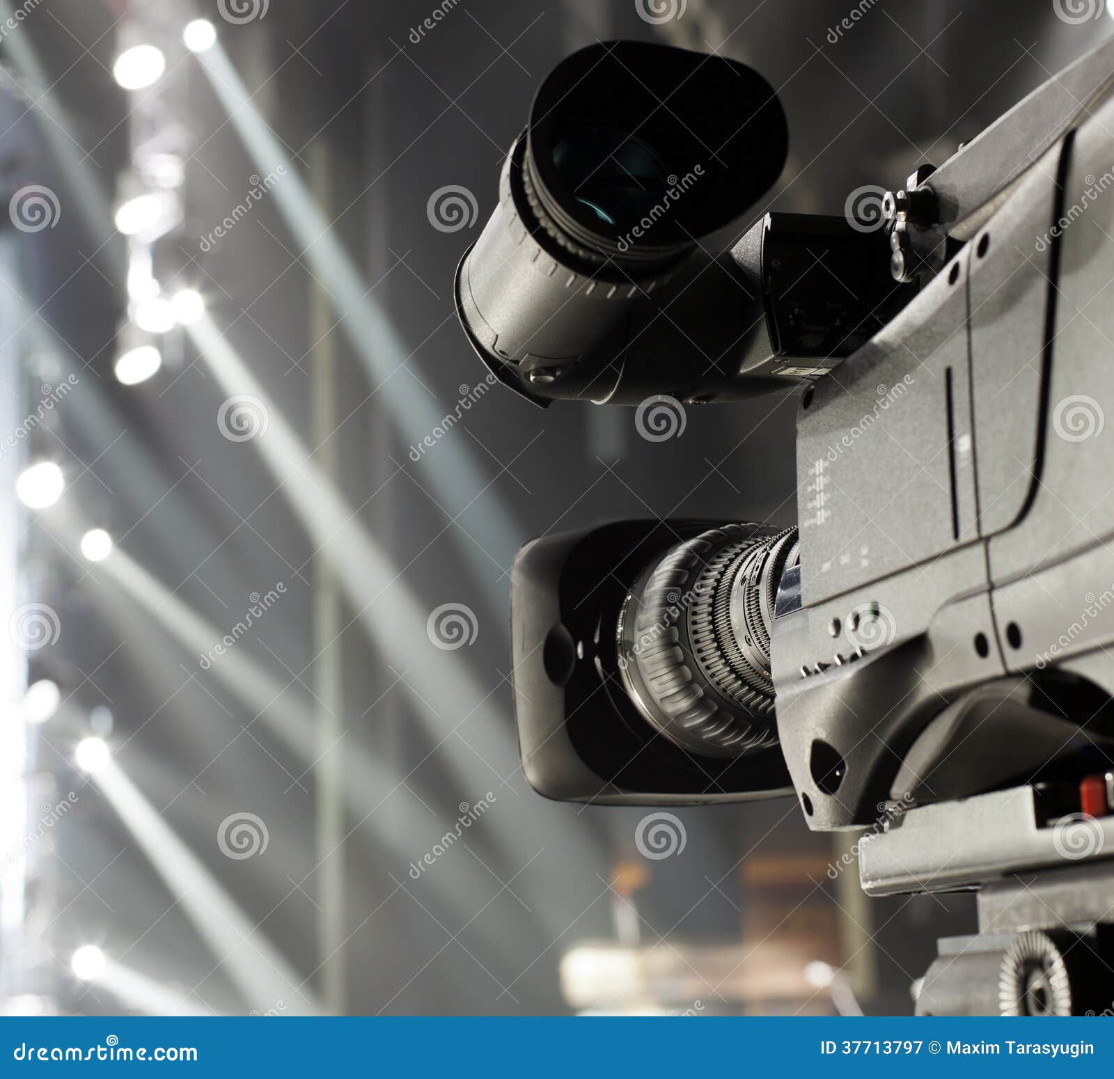 TV camera stock image. Image of light, back, cameraman - 37713797