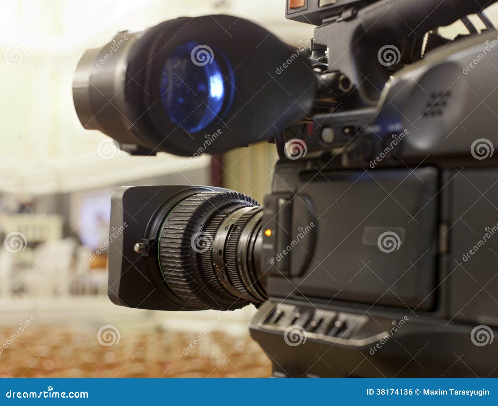 TV camera stock photo. Image of conference, media, music - 38174136