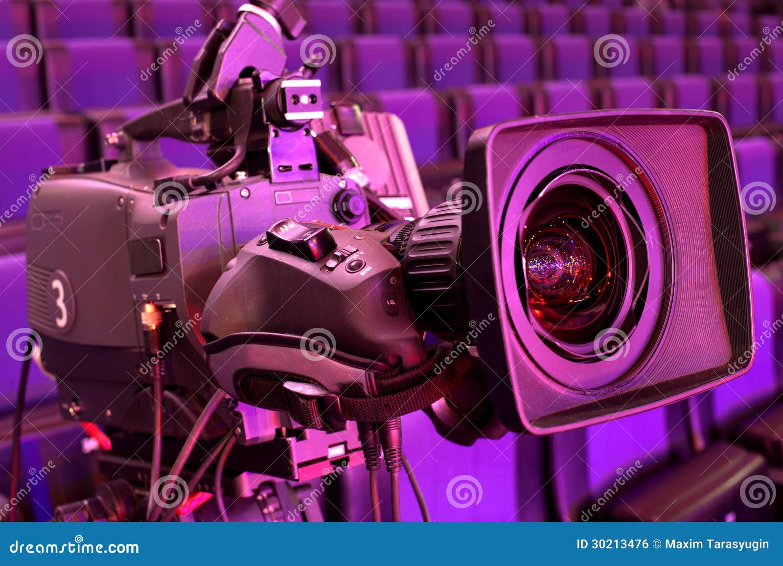 TV camera stock photo. Image of expressive, concert, camcorder - 30213476