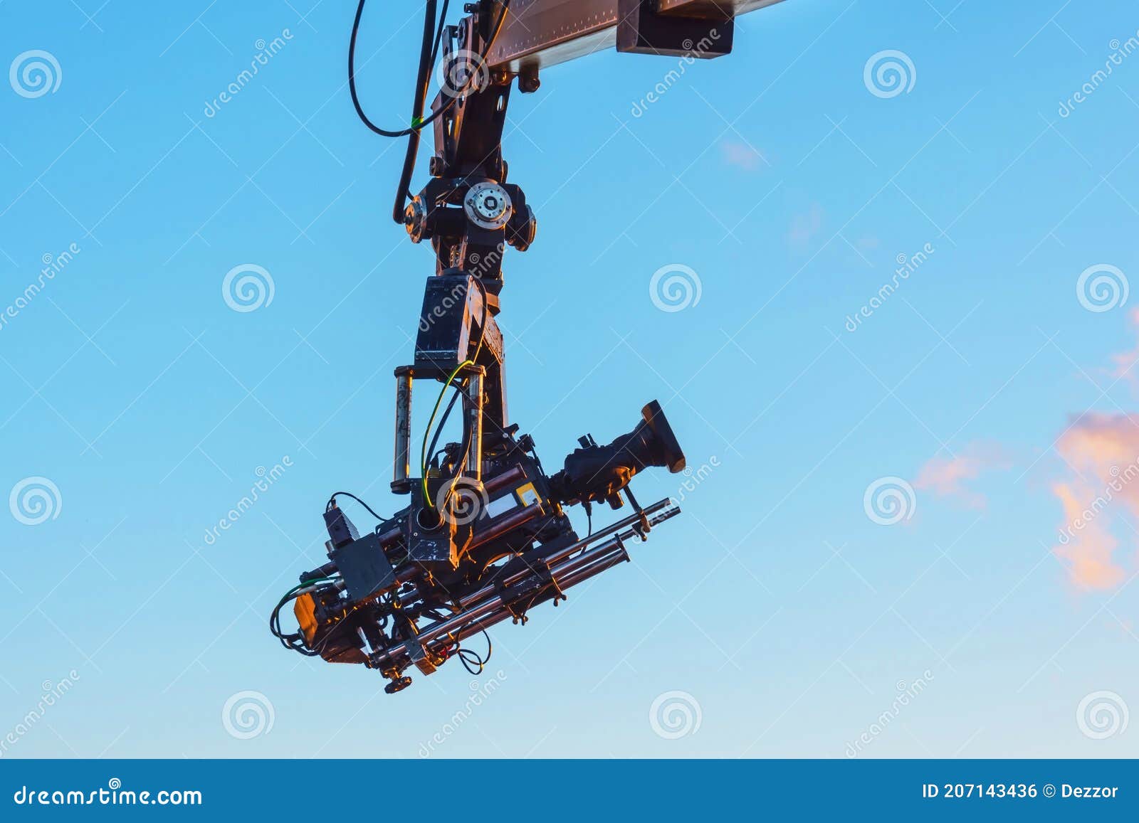 TV Camera on a Crane on at a Public Mass Event Stock Photo - Image of ...