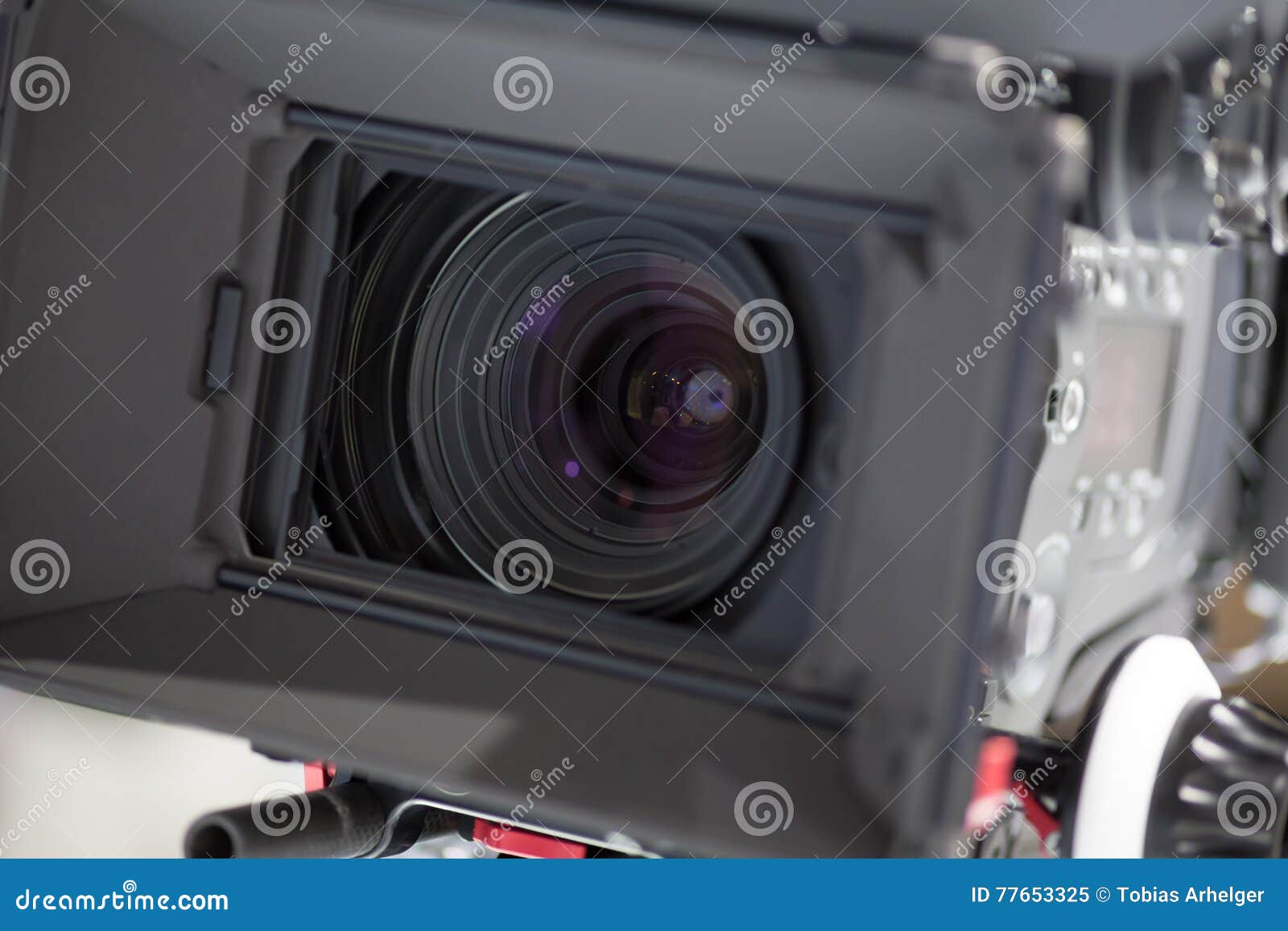 Tv camera lense close up stock image. Image of lense - 77653325
