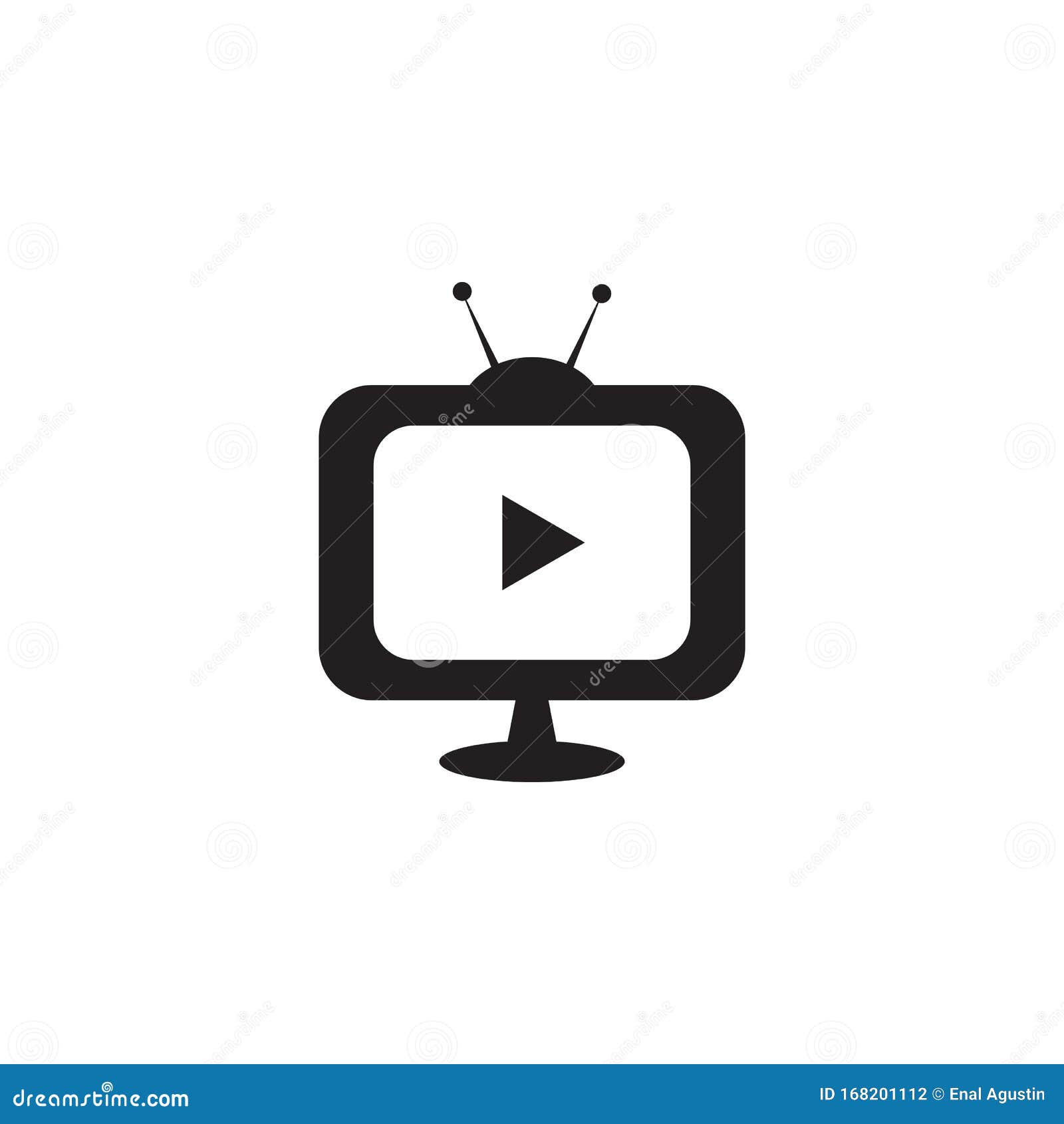 TV Channel Program Icon Logo Design Vector Template Stock Illustration ...