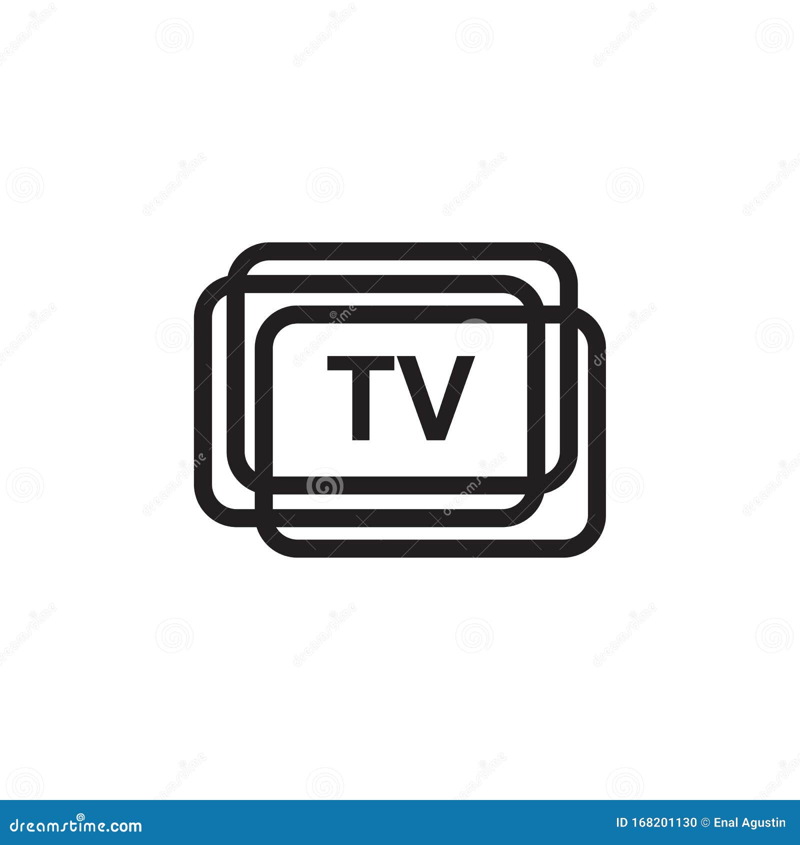 TV Channel Program Icon Logo Design Vector Template Stock Illustration ...