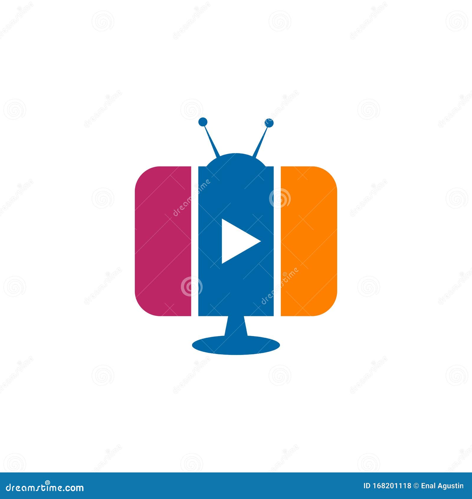 TV Channel Program Icon Logo Design Vector Template Stock Illustration ...