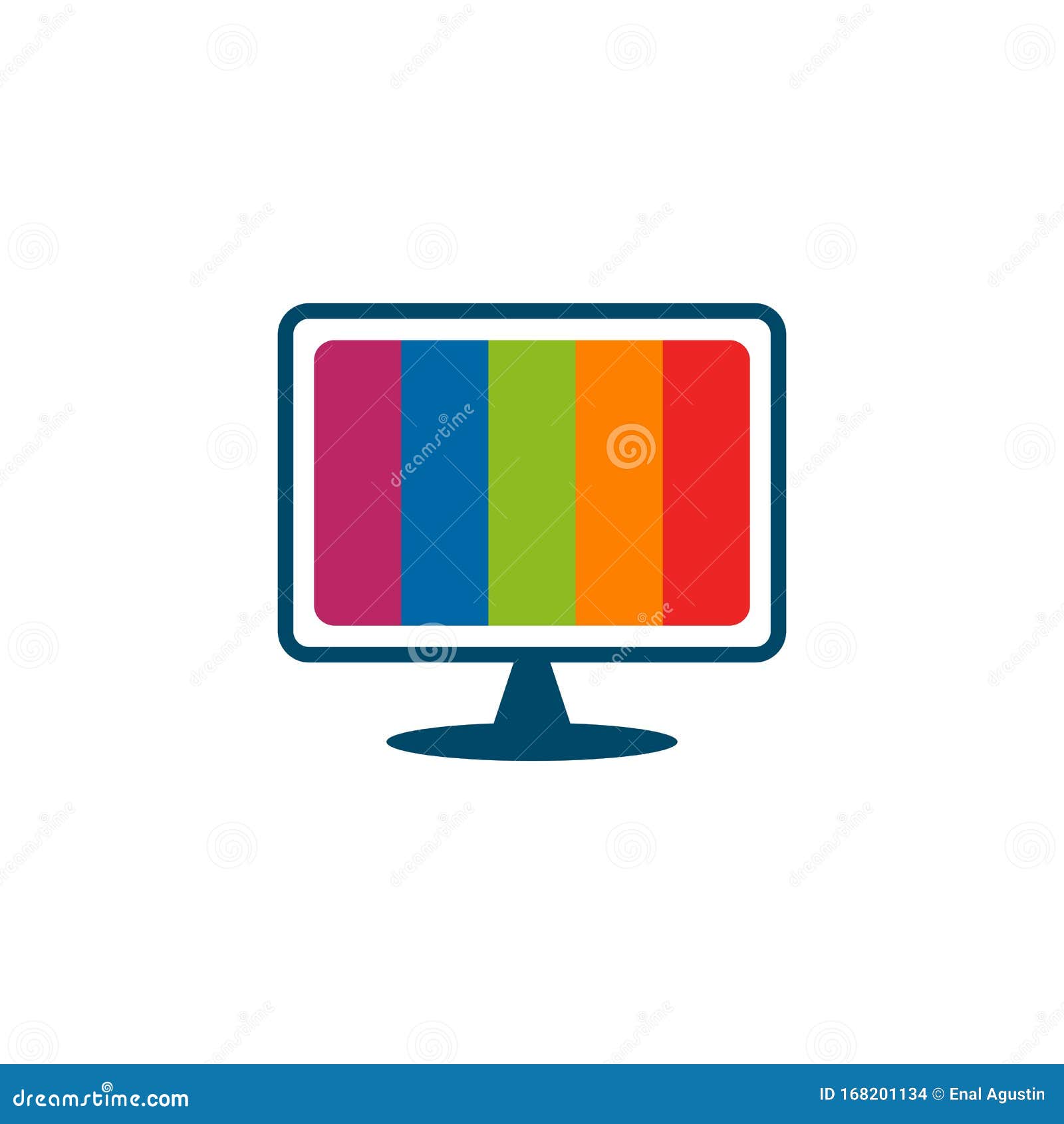 TV Channel Program Icon Logo Design Vector Template Stock Vector ...