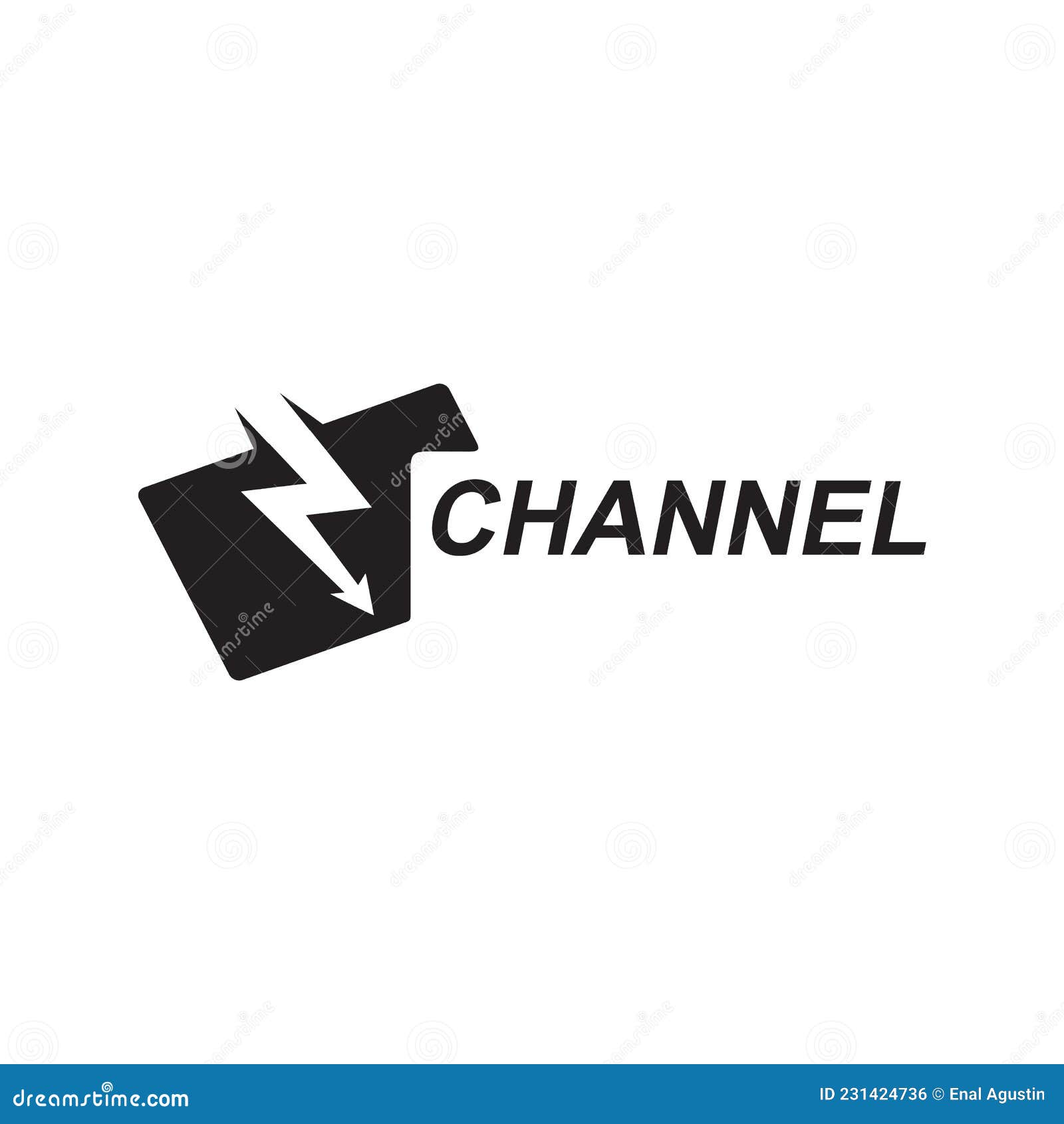 TV Channel Program Logo Design Stock Vector - Illustration of ...