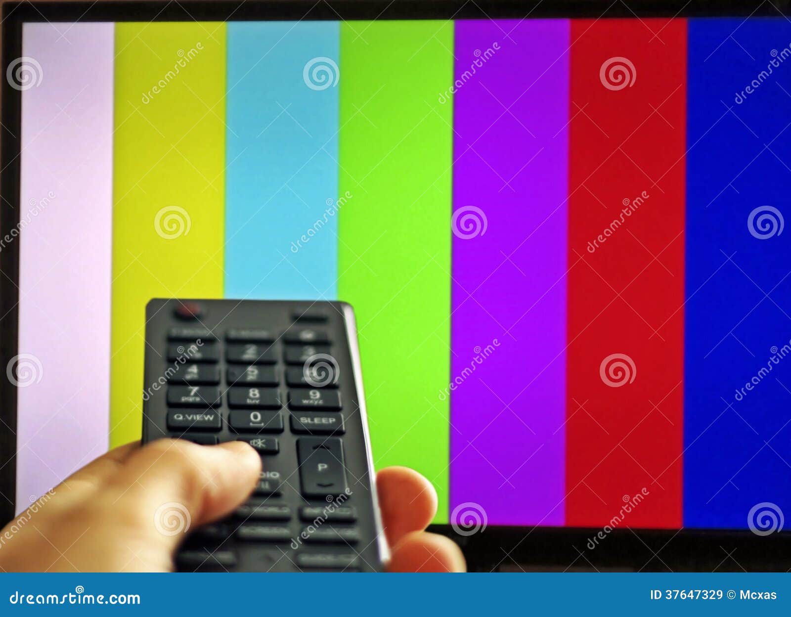 TV channels adjustment stock image. Image of film, colors - 37647329