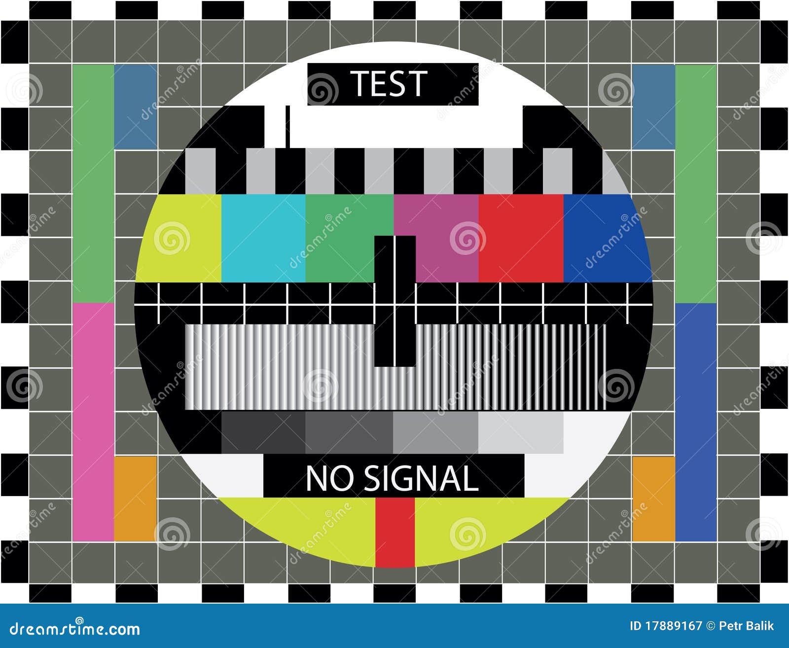 TV color test stock illustration. Illustration of film - 17889167