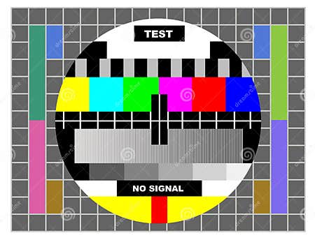 Tv color test pattern stock illustration. Illustration of communication ...