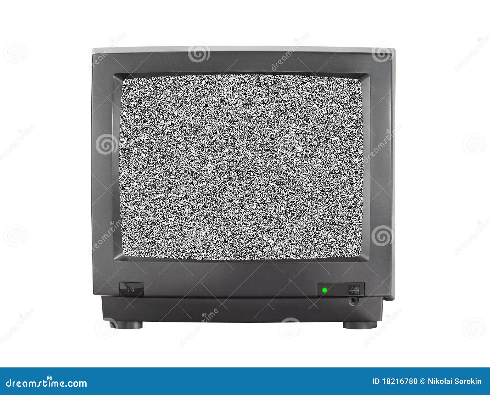 TV Con Lo Schermo in Bianco Fotografia Stock - Immagine di canale ...