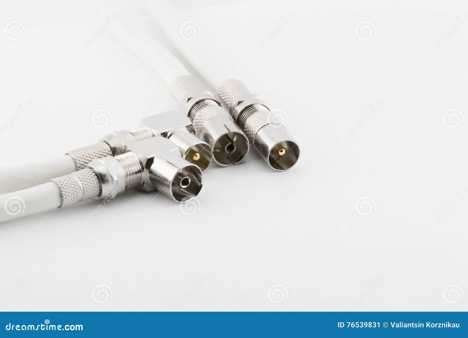 TV Connectors of Different Types Stock Image - Image of communication ...