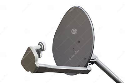 TV dish isolated stock image. Image of satellite, wireless - 4009521