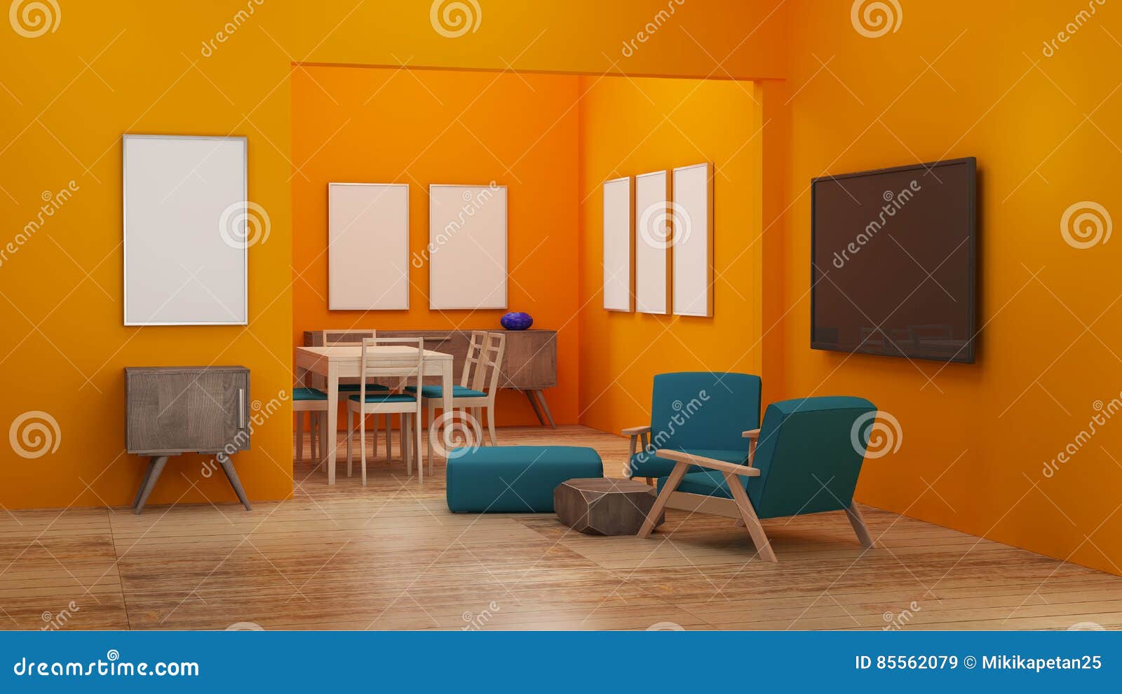 Tv display 3d render stock illustration. Illustration of visual - 85562079