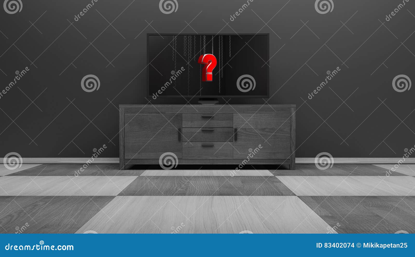 TV display 3D rendering stock illustration. Illustration of monitor ...