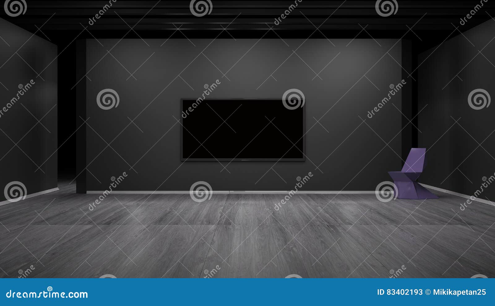 TV display 3D rendering stock illustration. Illustration of graphic ...