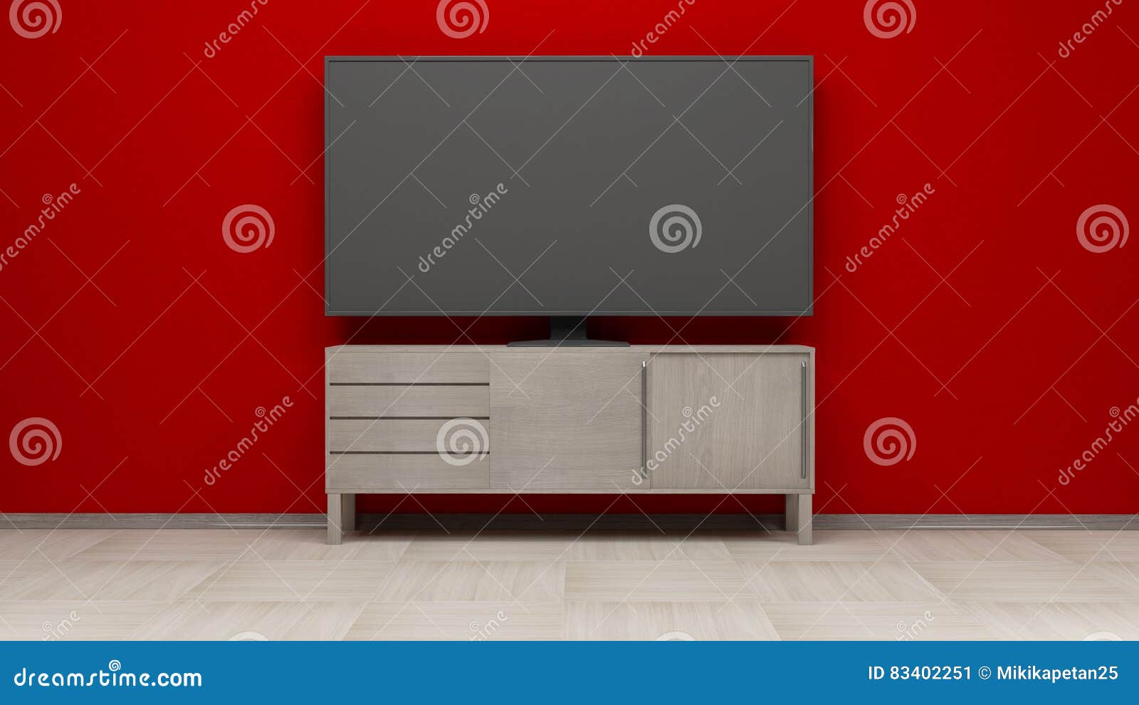 TV display 3D rendering stock illustration. Illustration of visual ...