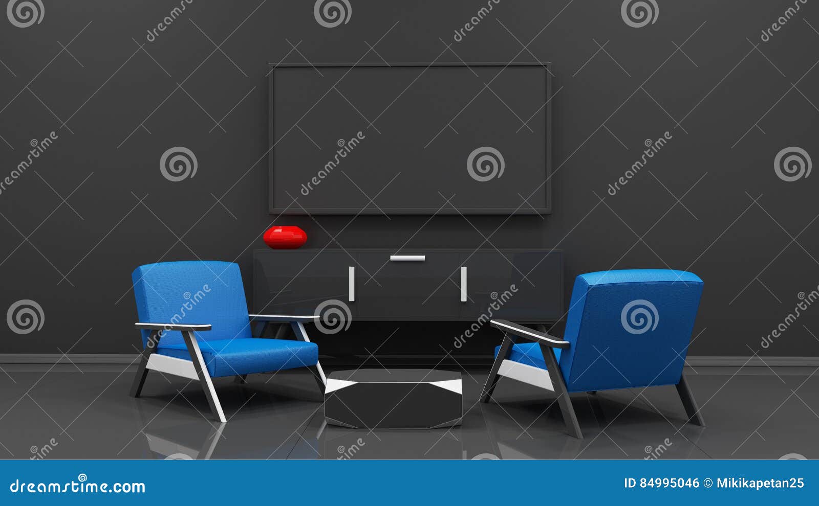 Tv display 3d rendering stock illustration. Illustration of monitor ...
