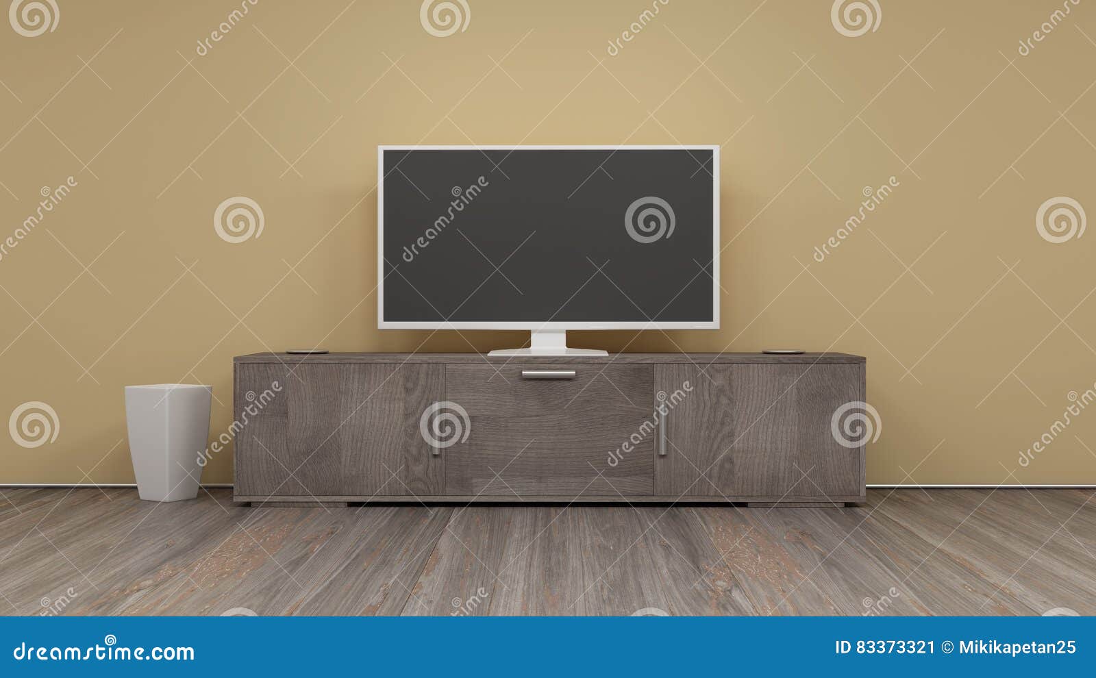 TV display 3D rendering stock illustration. Illustration of monitor ...