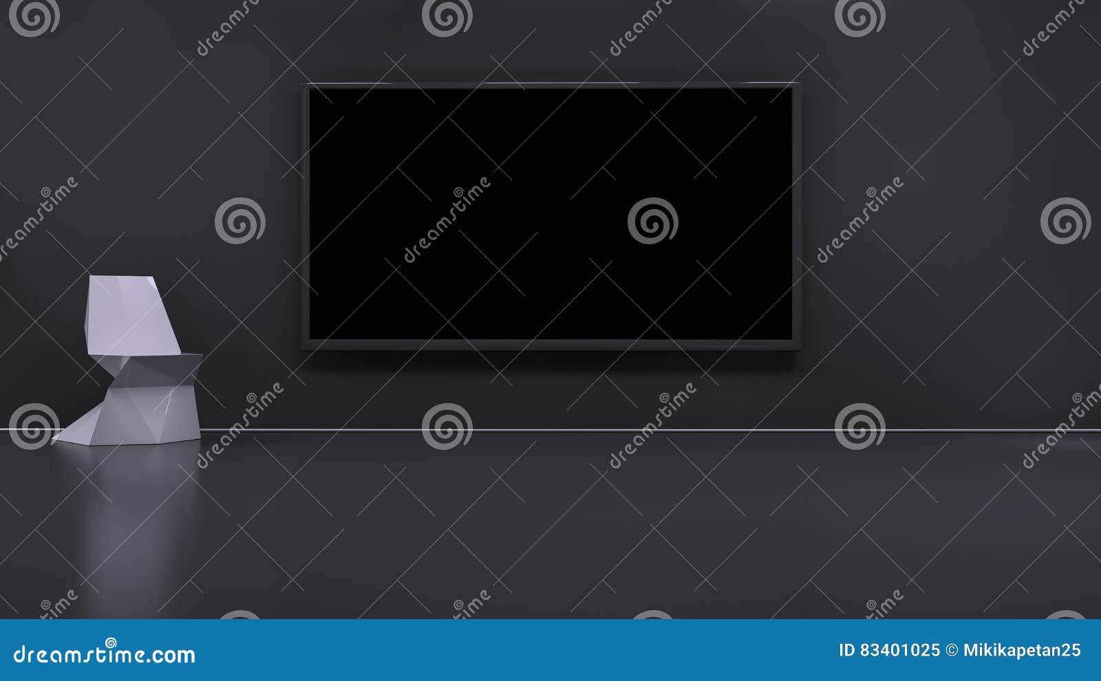 TV display 3D rendering stock illustration. Illustration of feature ...