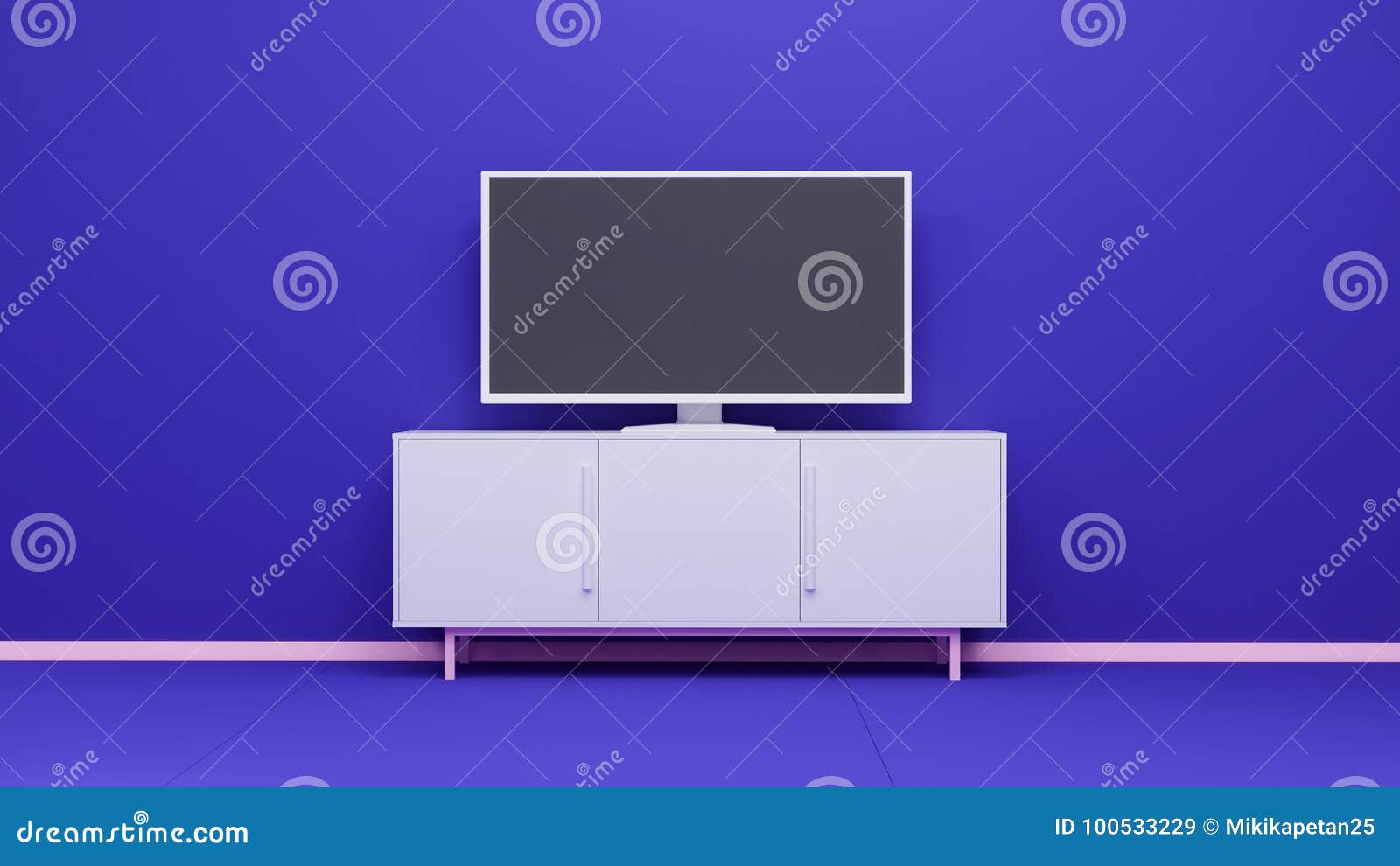 TV display 3D rendering stock illustration. Illustration of feature ...
