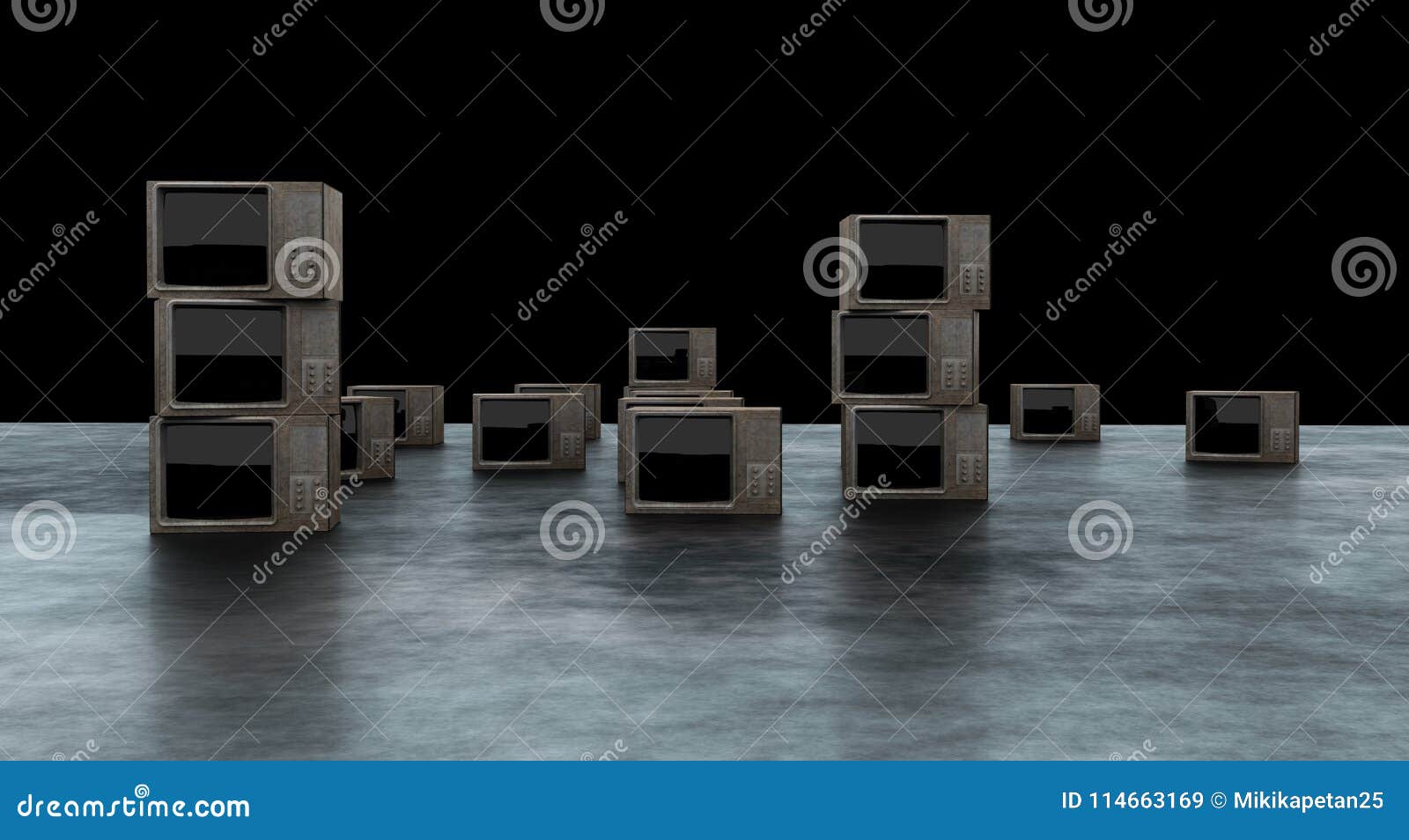 TV display 3D rendering stock illustration. Illustration of smart ...