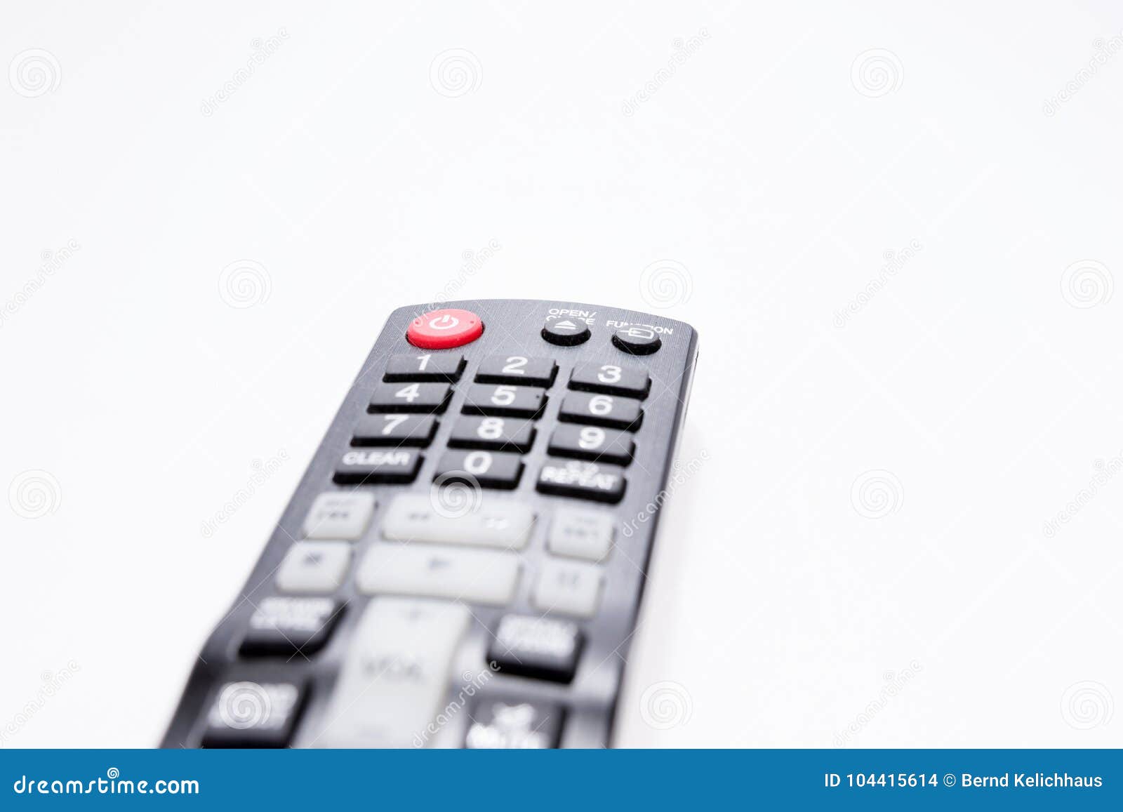 Tv Dvd Remote Control Isolated Stock Photo - Image of television ...