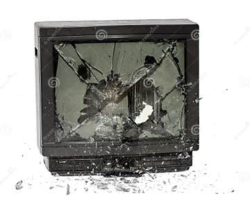 TV explode stock photo. Image of electricity, fritter - 37382712