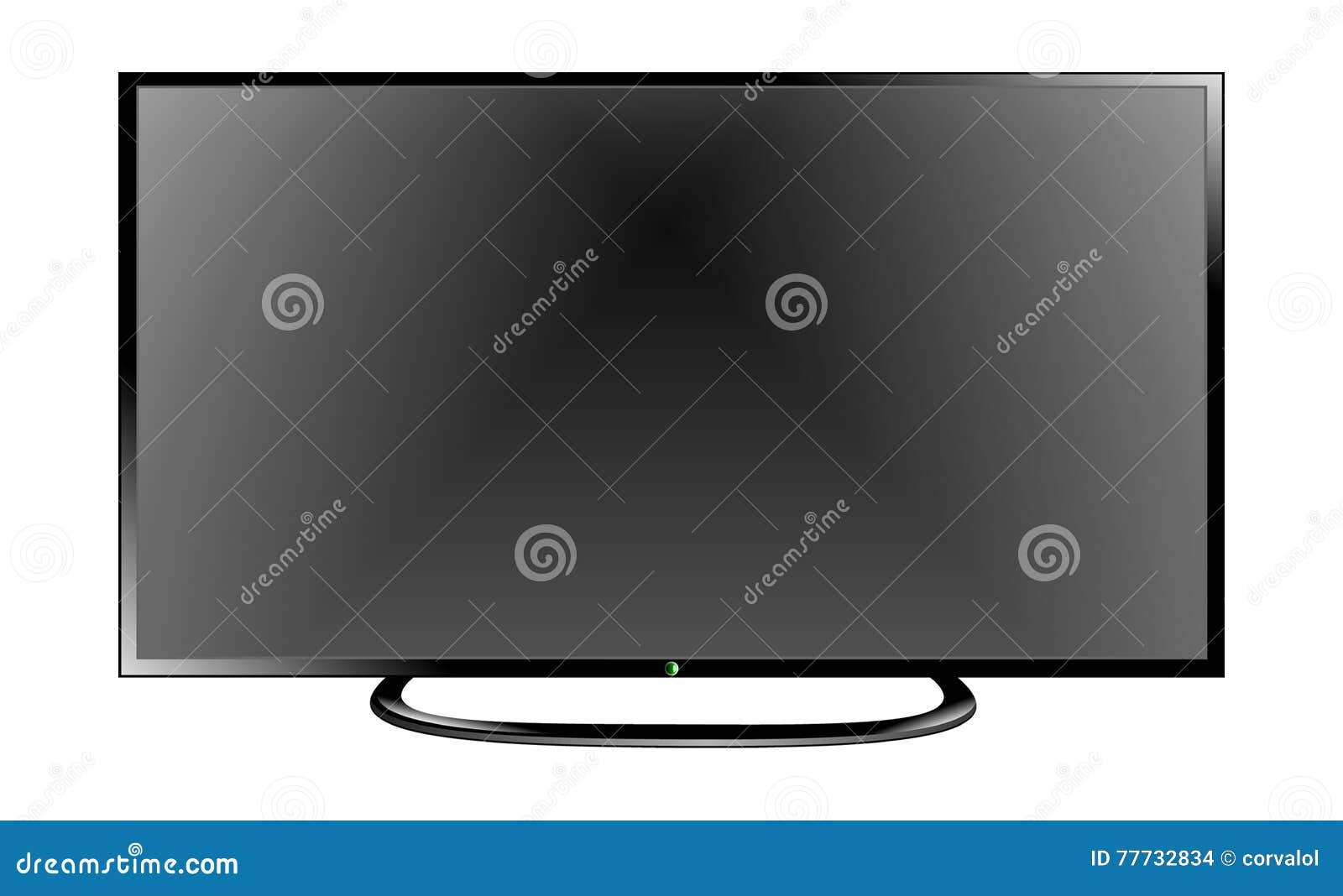 TV Flat Screen Lcd, Plasma Realistic Vector Illustration. Stock Vector ...